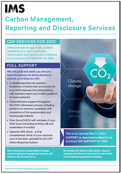 IMS Resources - Carbon Management, Reporting and Disclosure - IMS